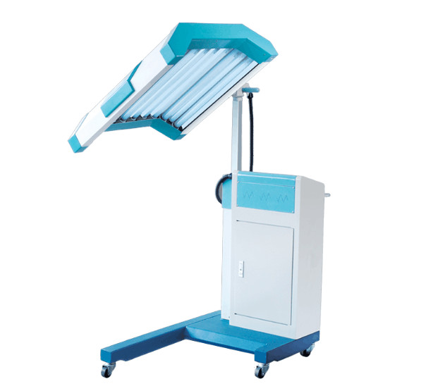 La terapia ligera inmóvil de PUVA y de UVB trabaja a máquina el ...